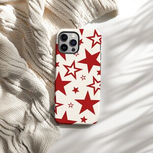 Red Star Phone Case, Stargirl Aesthetic, iPhone 16 15 14 13 12 11 Pro ...