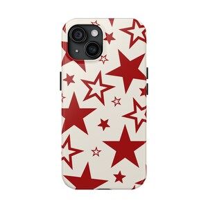 Red Star Phone Case, Stargirl Aesthetic, iPhone 16 15 14 13 12 11 Pro ...