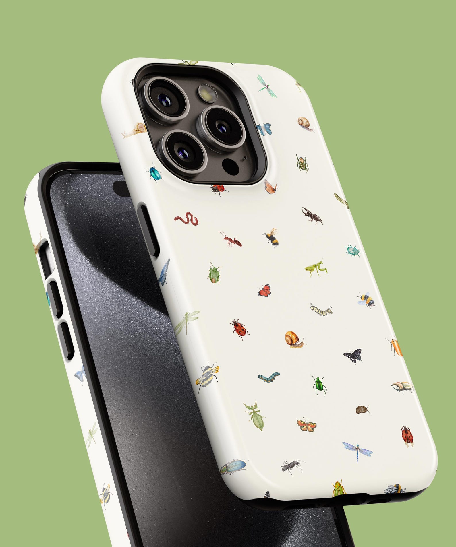 Little Bugs Phone Case, Insects, Entomology, Butterflies Phone Cover ...