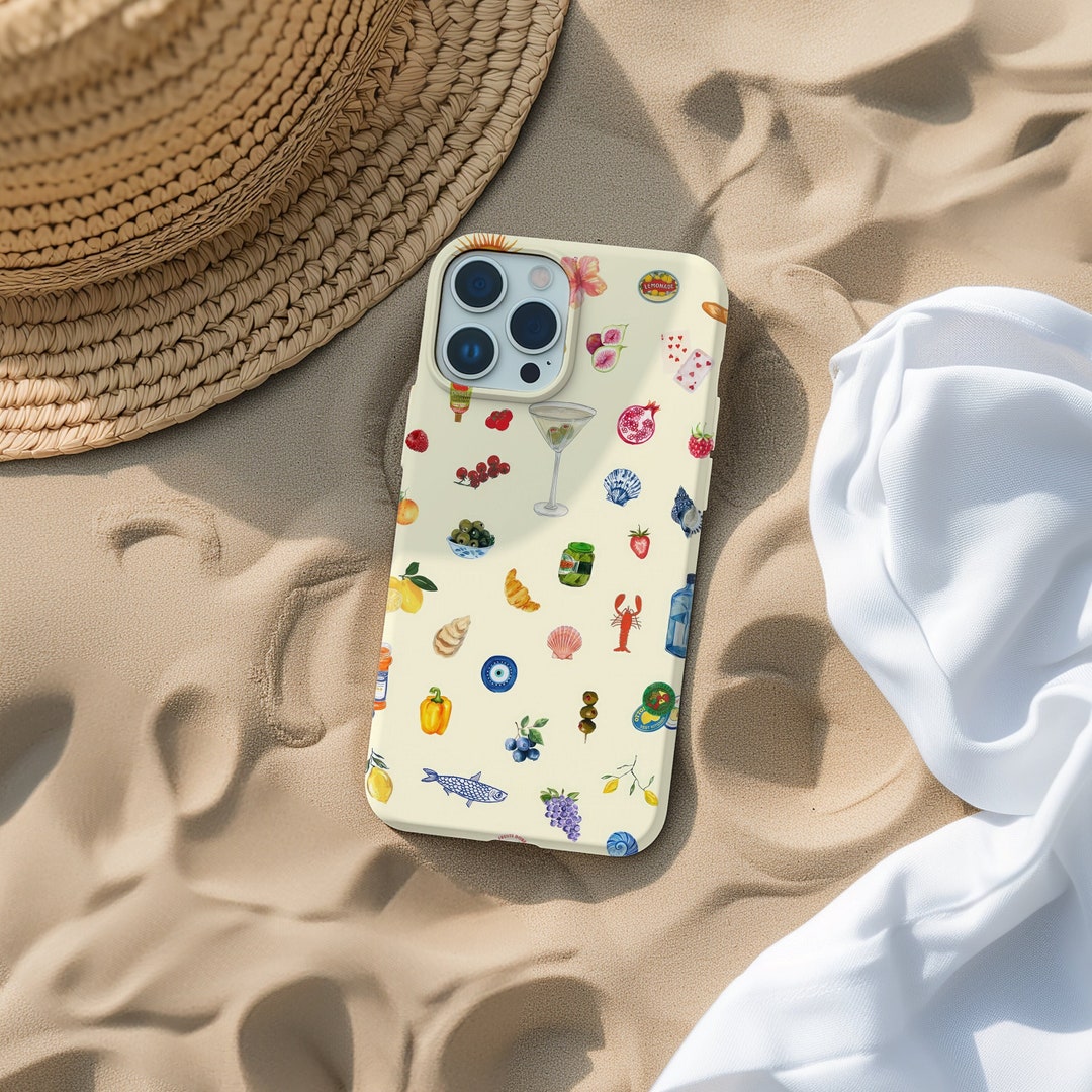 Summer Phone Case, Food, Fruit, Drinks, Coastal Cute Cover, iPhone 17 ...