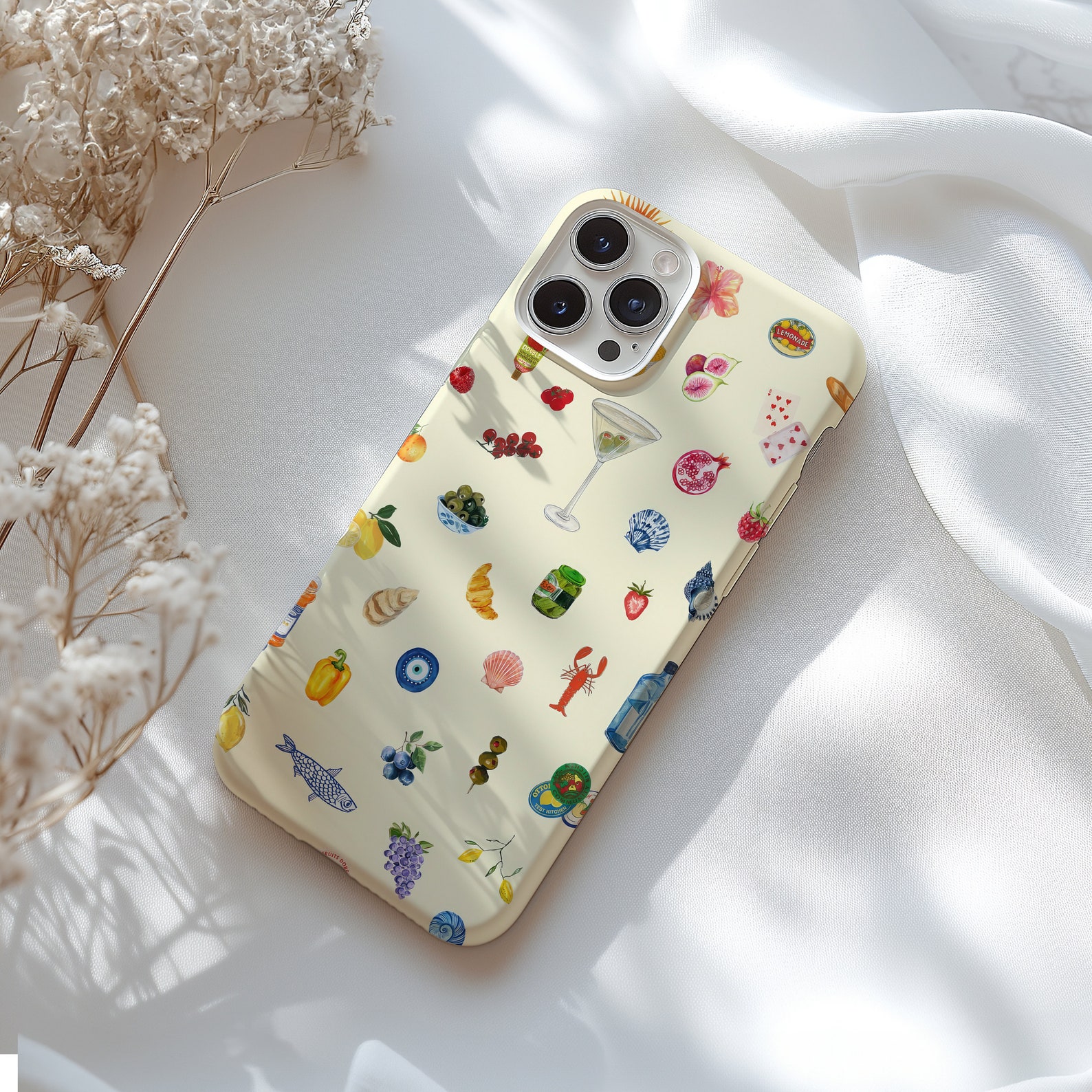 Summer Phone Case, Food, Fruit, Drinks, Coastal Cute Cover, iPhone 17 ...