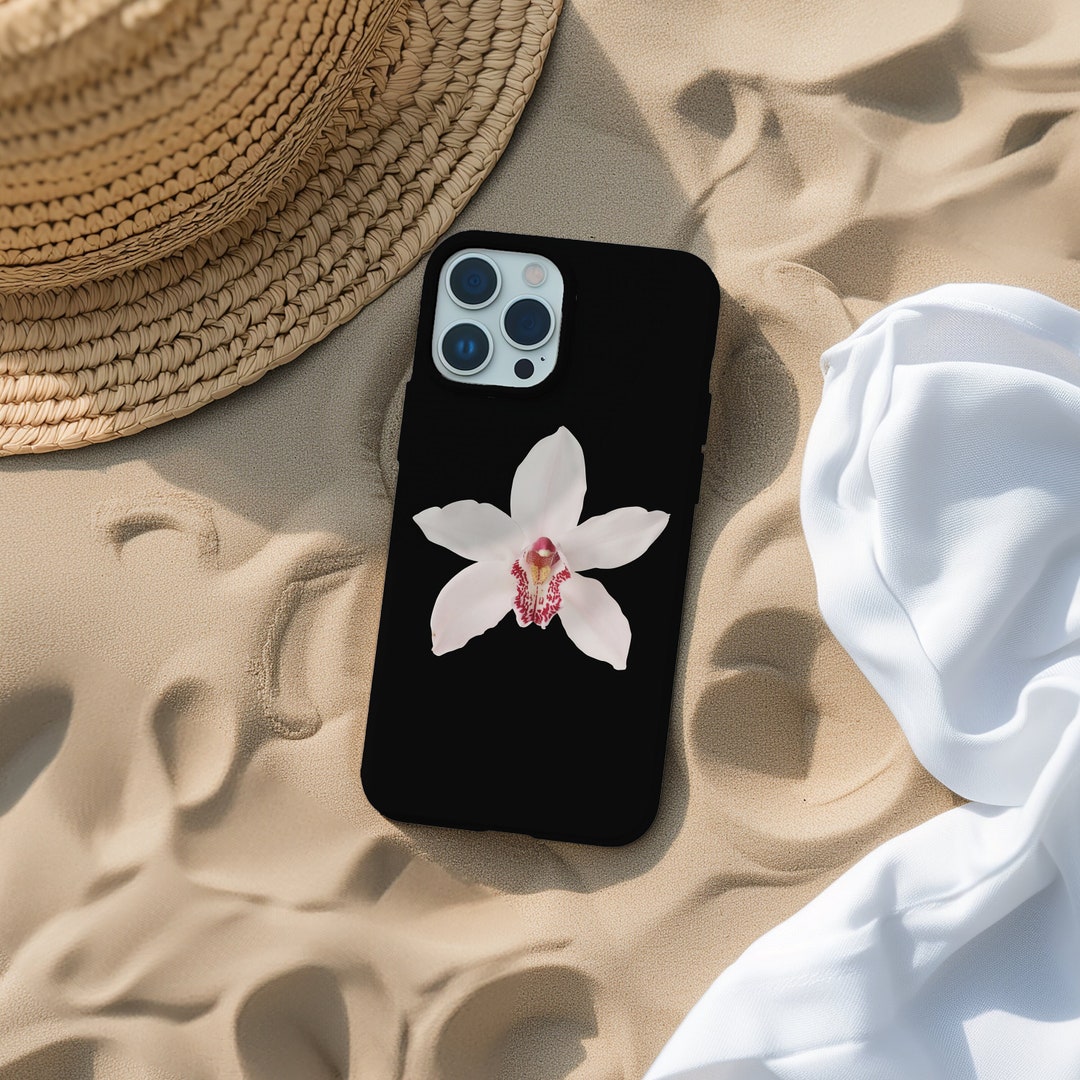 Minimalist Orchid Phone Case: Sleek Floral Print, Tough Protection - Etsy
