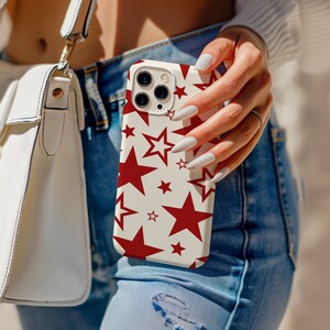 Red Star Phone Case, Stargirl Aesthetic, iPhone 16 15 14 13 12 11 Pro ...