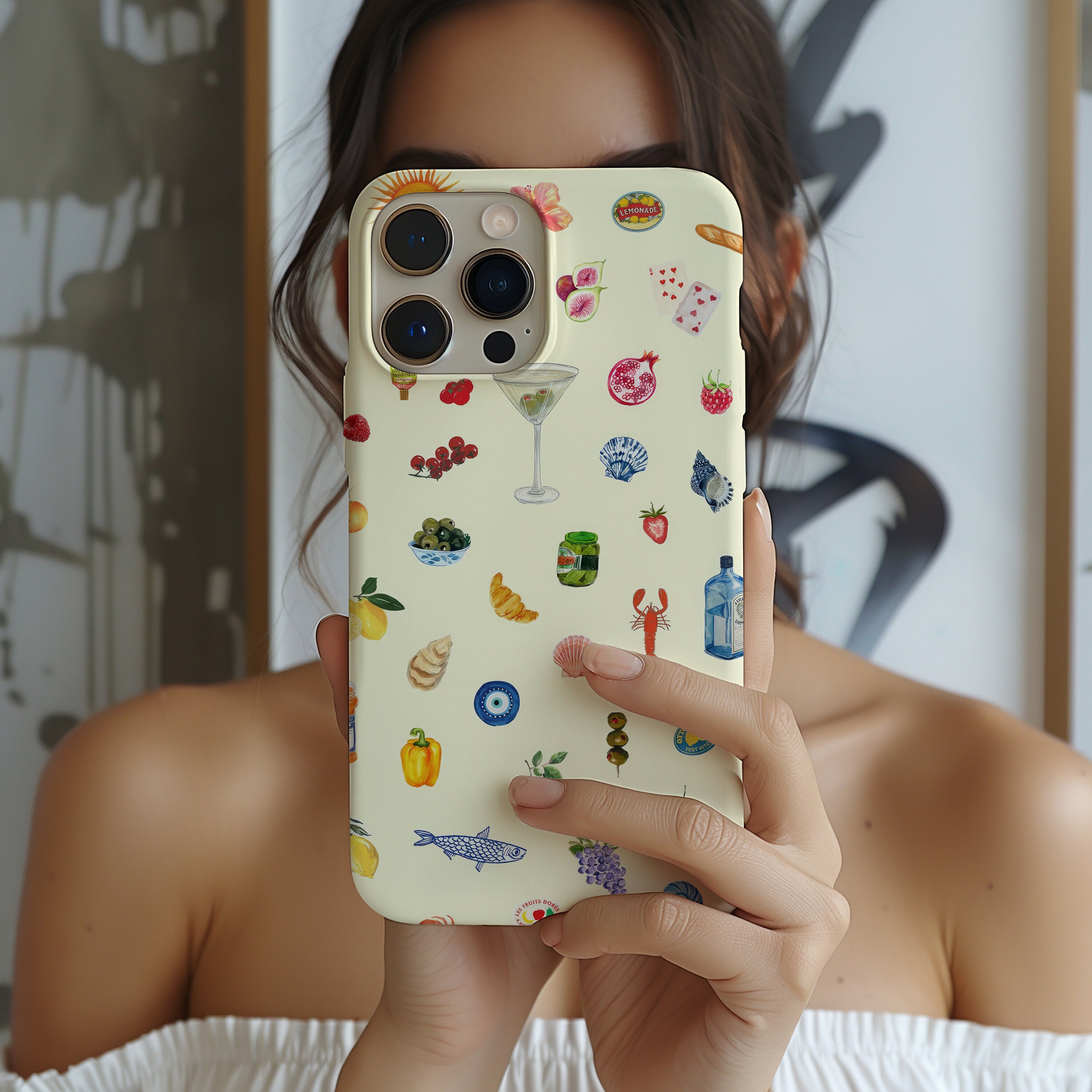 Summer Phone Case, Food, Fruit, Drinks, Coastal Cute Cover, iPhone 17 ...