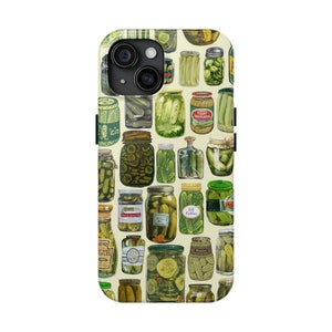 Pickle Collage Phone Case: Quirky Green Design - Etsy