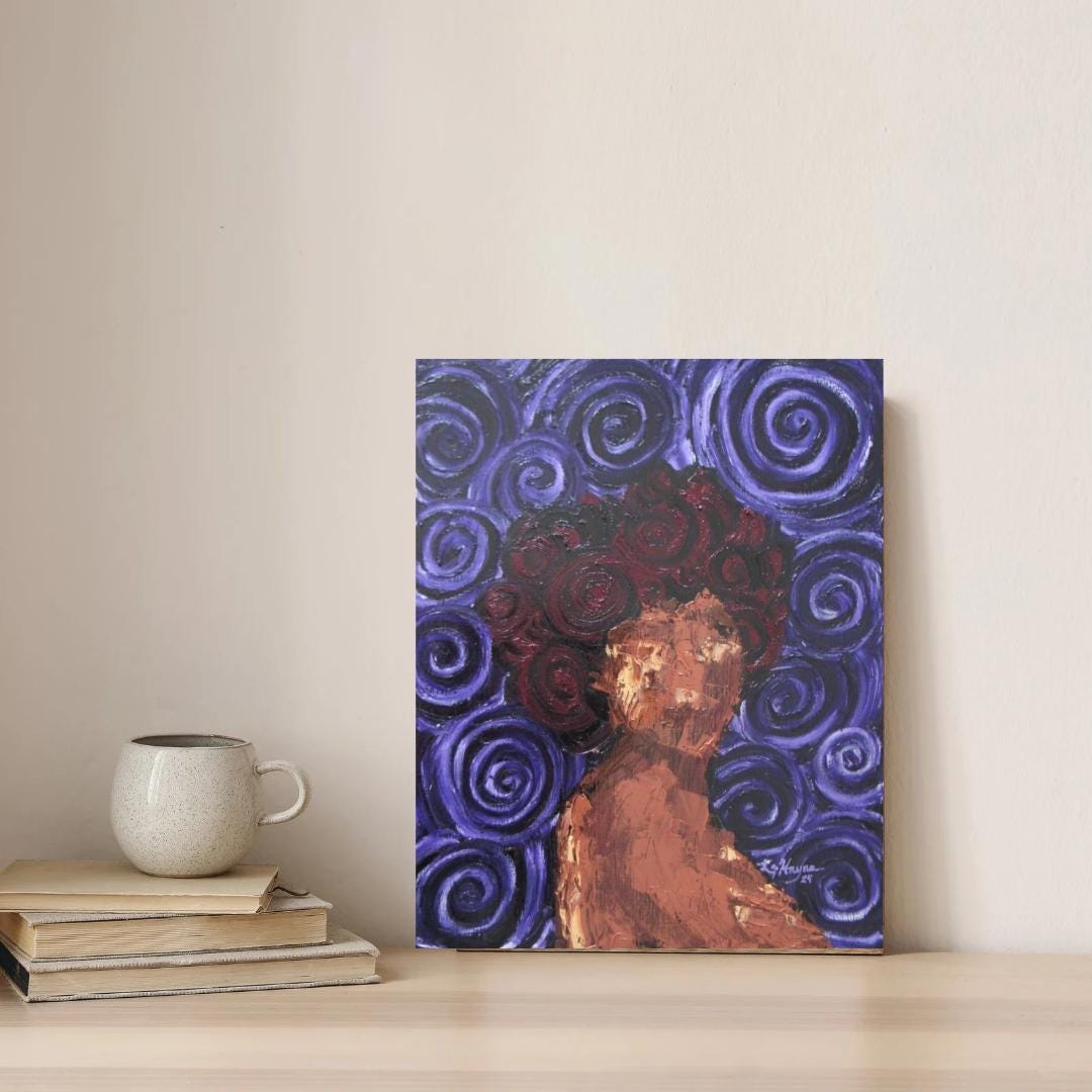 Original Oil Painting Disruption by Lashanieque Haynes - Etsy