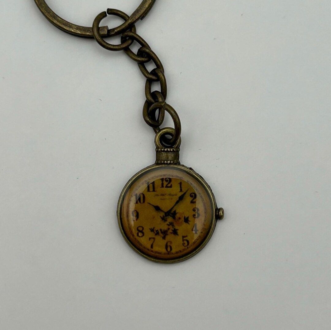 Miniature Pocket Watch Charm-non Working-keychain - Etsy
