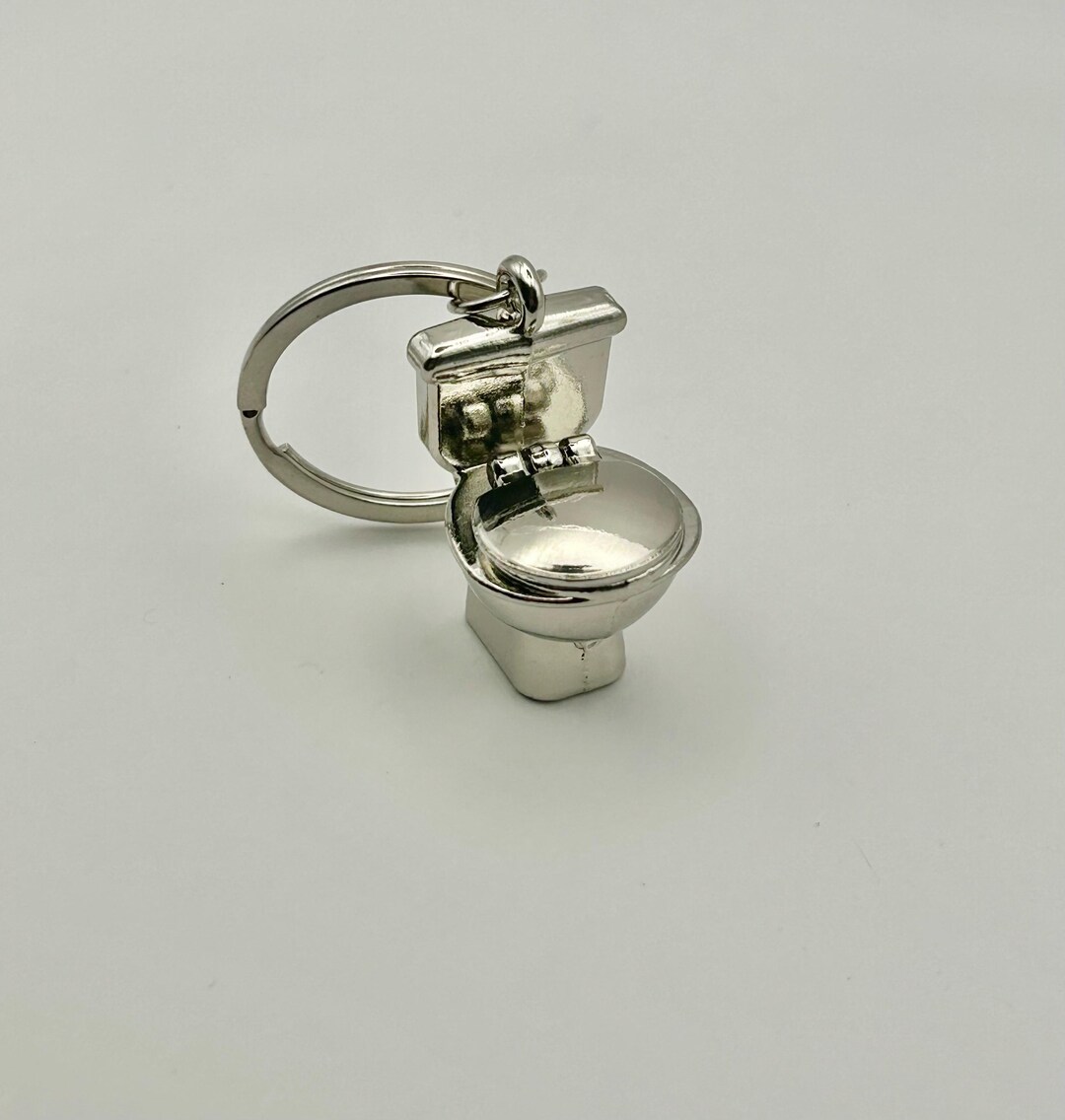 Last Chance- Metal Gag Toilet Gift, Keychain - Etsy