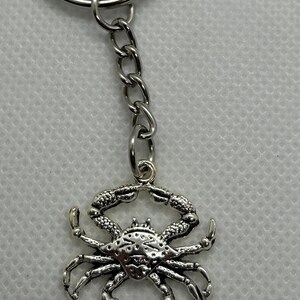 Detailed Metal Crab Keychain - Etsy