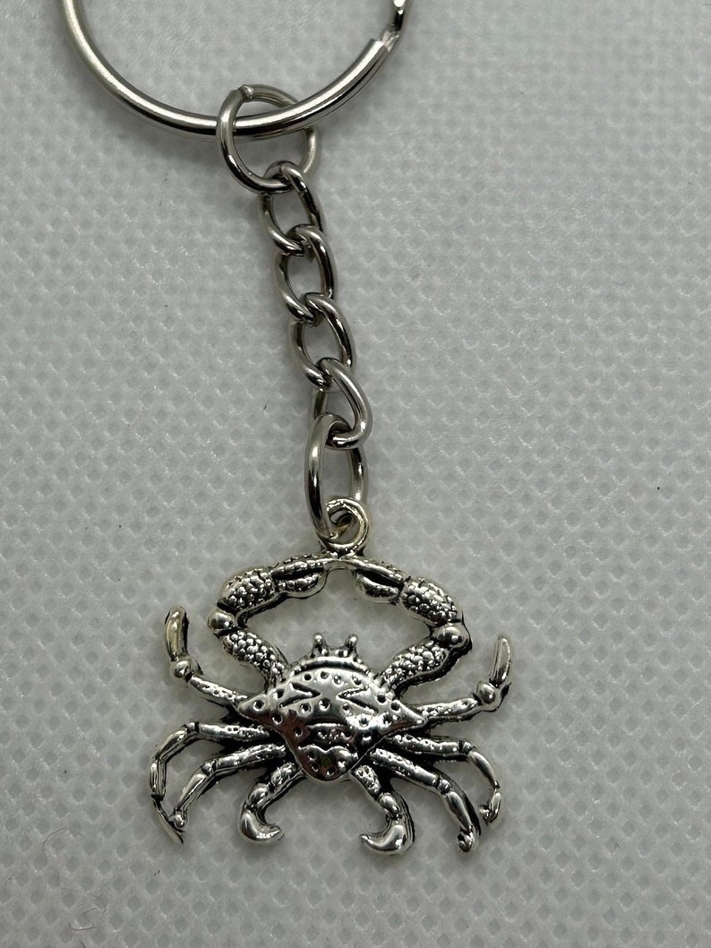 Detailed Metal Crab Keychain - Etsy