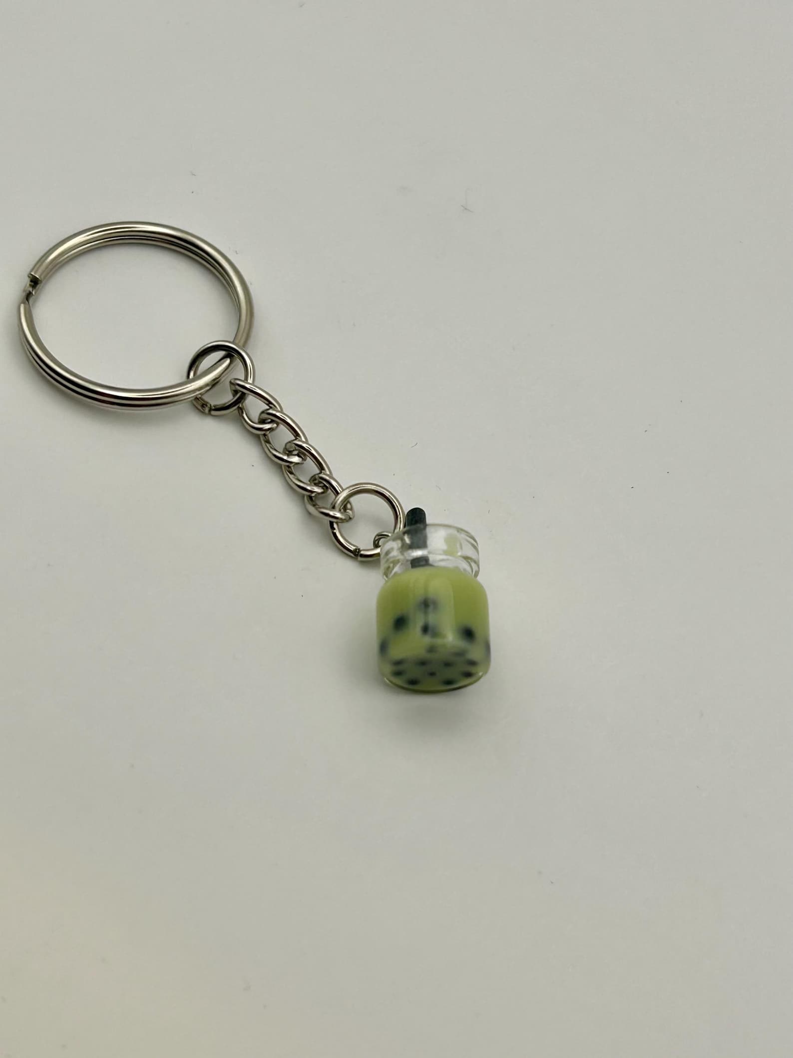 Miniature Boba Green Tea Charm Keychain - Etsy