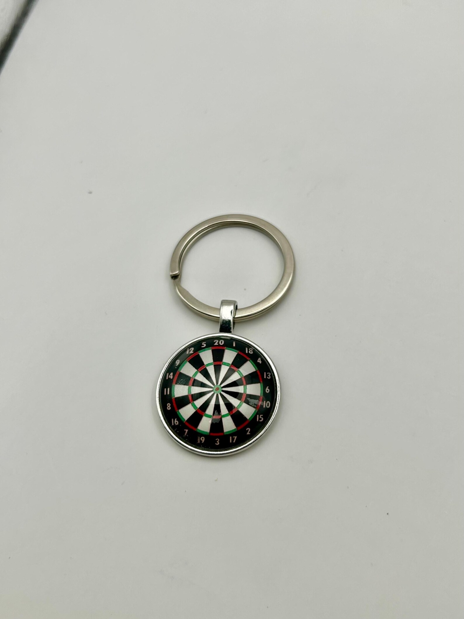 Dart Board Charm Keychain - Etsy