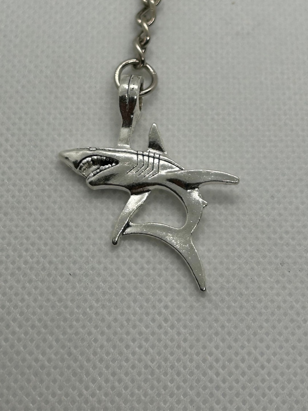 Last Chance! Silver Shark Keychain - Etsy