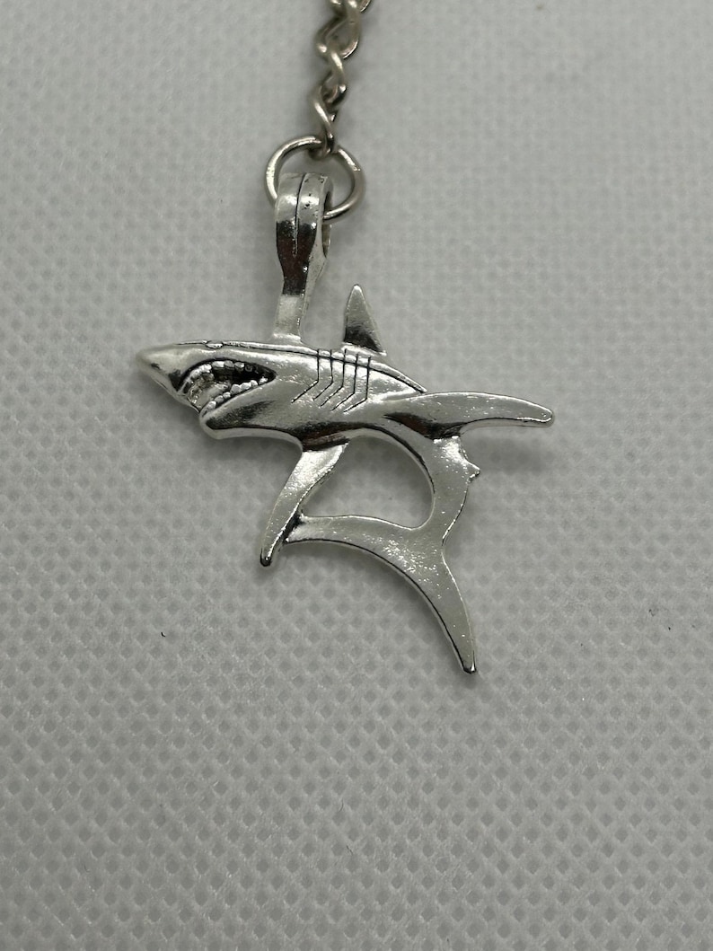 Last Chance! Silver Shark Keychain - Etsy