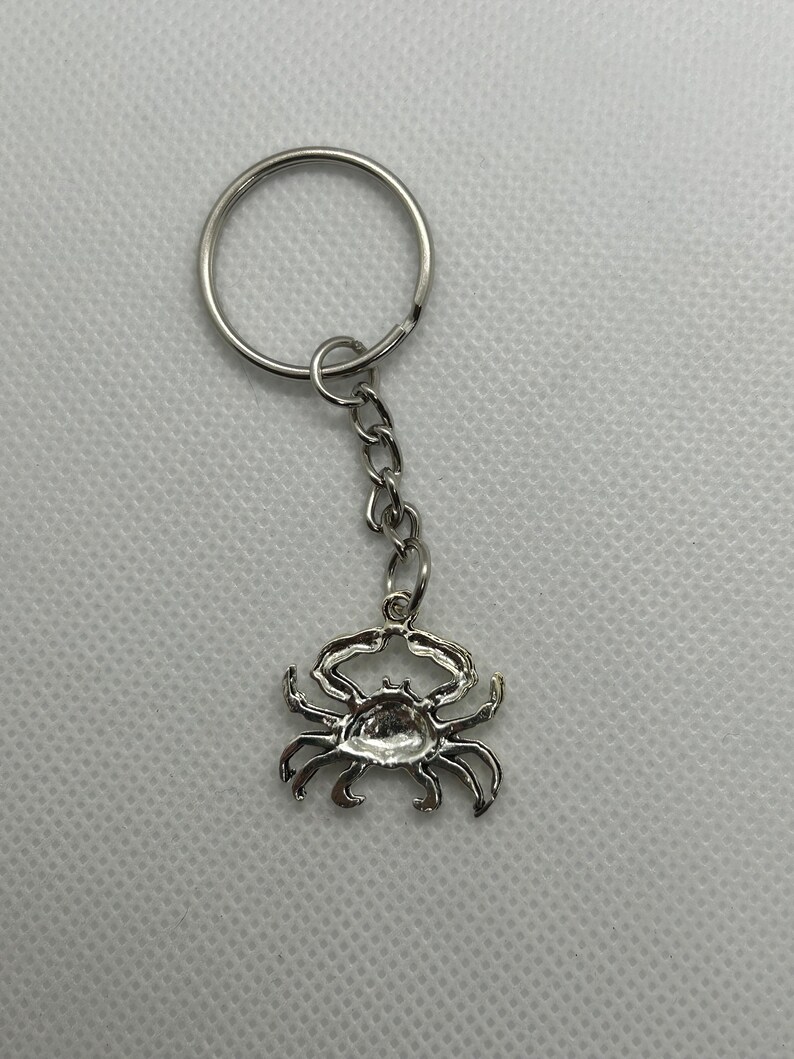 Detailed Metal Crab Keychain - Etsy
