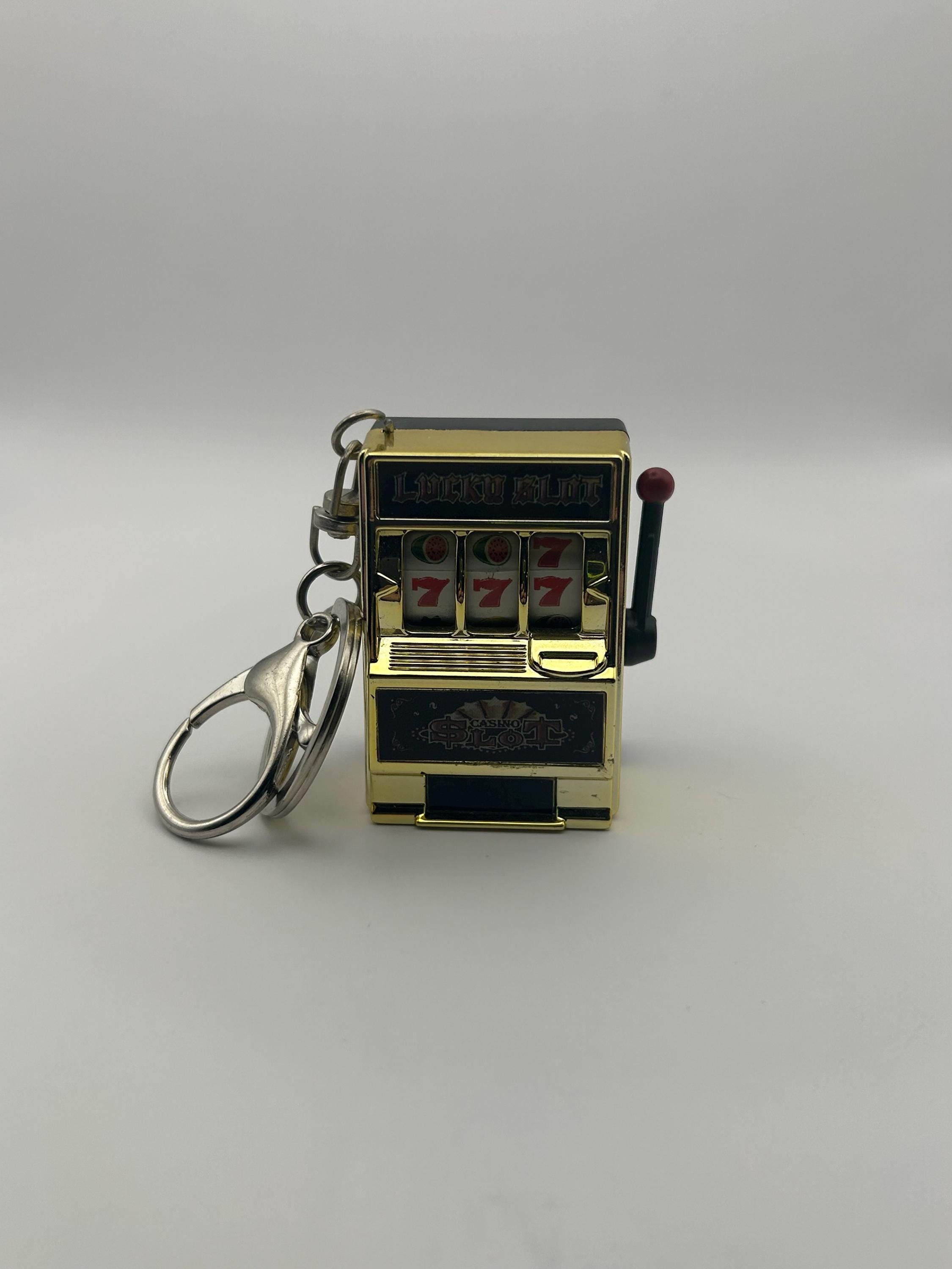 Realistic Spinning Gold Slot Machine Keychain - Etsy