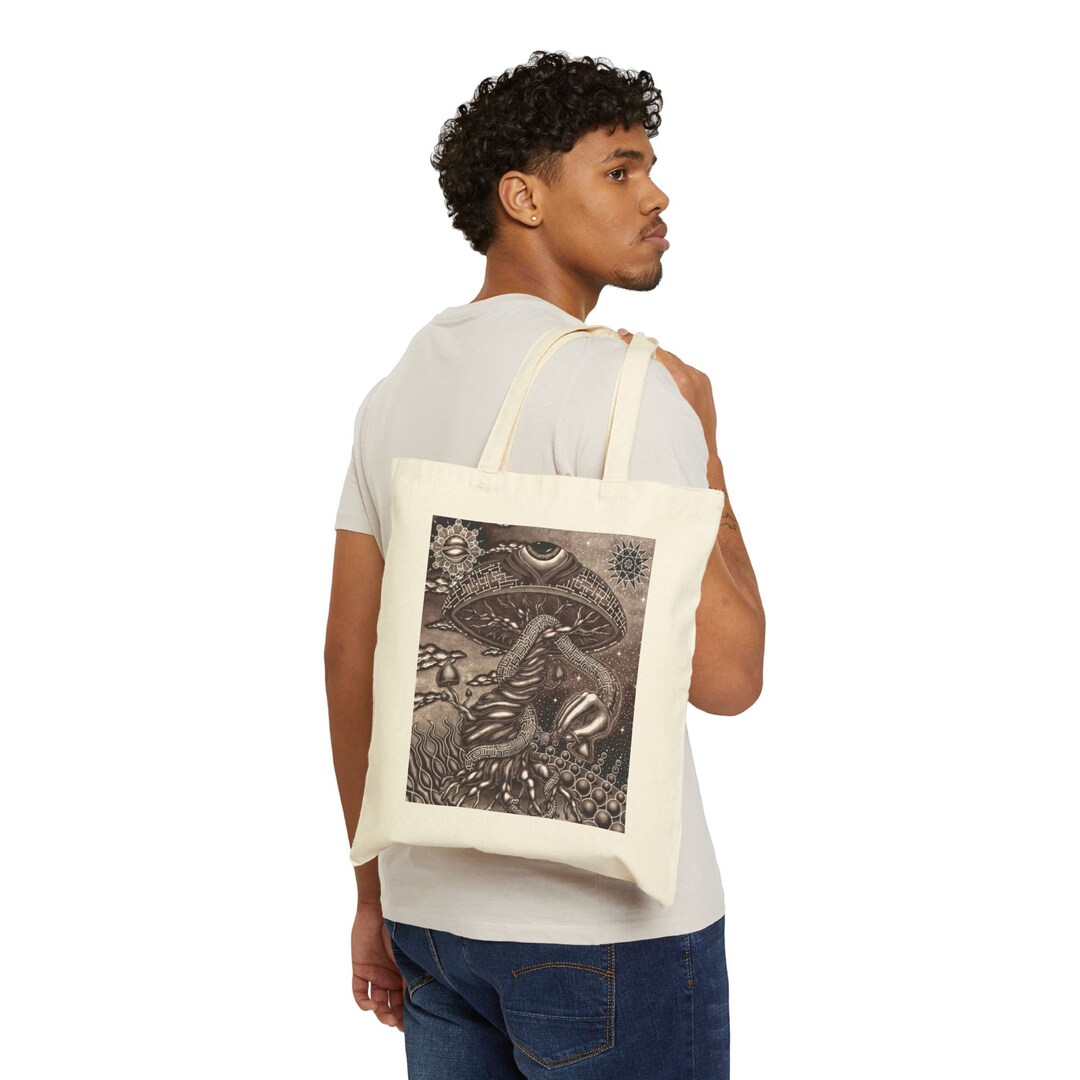 Food for Thought- Original Design by Sappyarts- Cotton Canvas Tote Bag ...