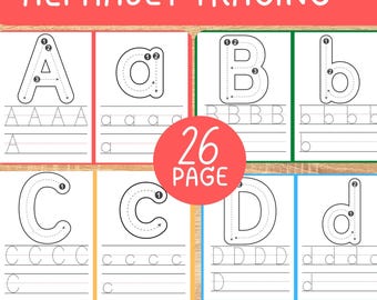Tracing Alphabet A-Z Worksheets | Preschool Learning Printables ...