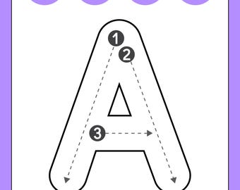 Alphabet Uper Lower Tracing for Kids - Etsy