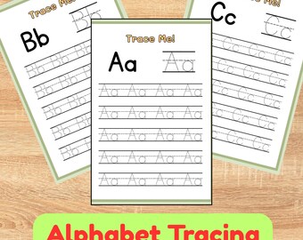 Alphabet Tracing A–Z Printable Worksheets | Cute Christmas Coloring ...