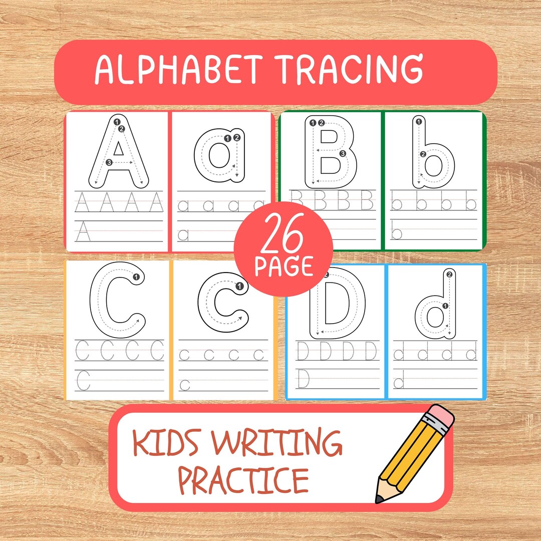 Tracing Alphabet A-Z Worksheets | Preschool Learning Printables ...