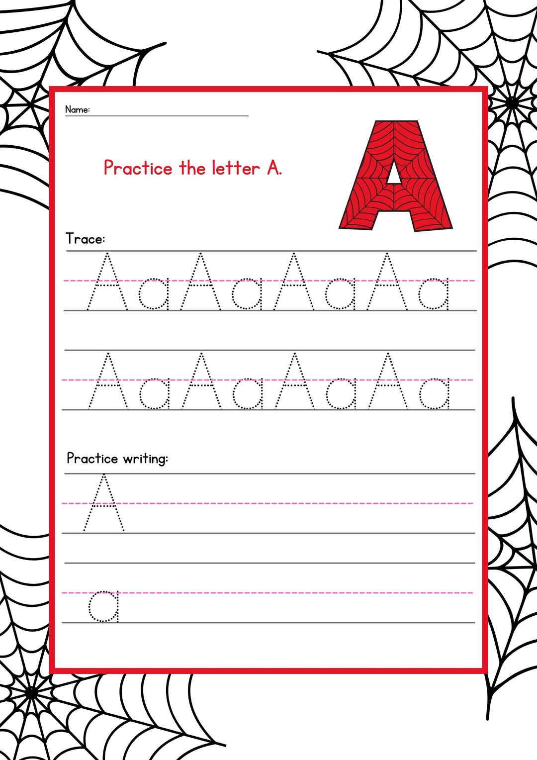 Alphabet Tracing and Rewriting Worksheet | ABC Letter Practice ...