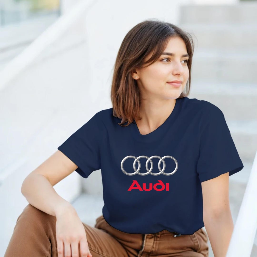 Audi Logo T Shirt, Custom Audi Shirt, Car Lover Tee, Audi Enthusiast ...