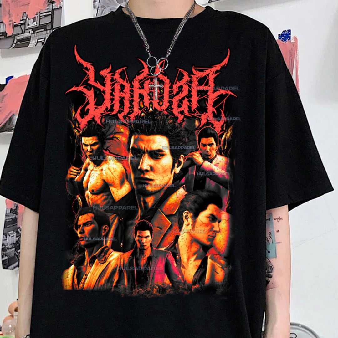 Limited Heavy Metal Kiryu Tee V3, Yakuza Kiryu Kazuma T-shirt, Unisex ...