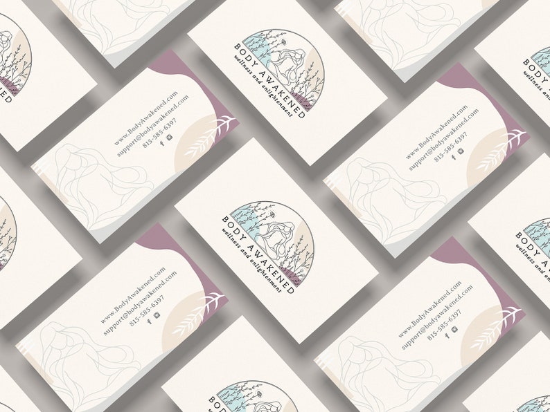 DAHA ETERNAL 7 Modern Minimal Logo Design yoga Reiki - Etsy