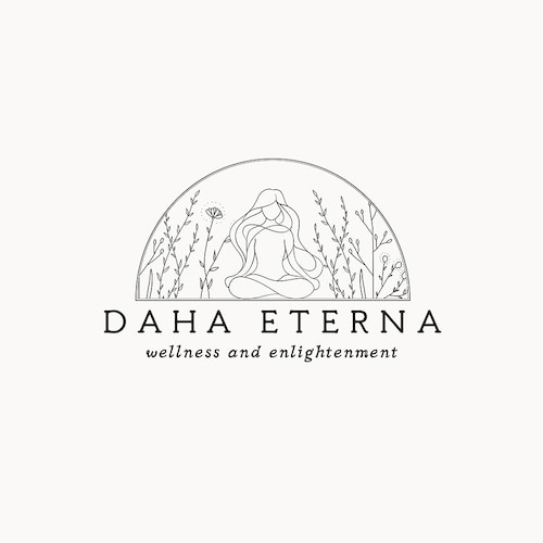 DAHA ETERNAL 7 Modern Minimal Logo Design yoga Reiki | Etsy