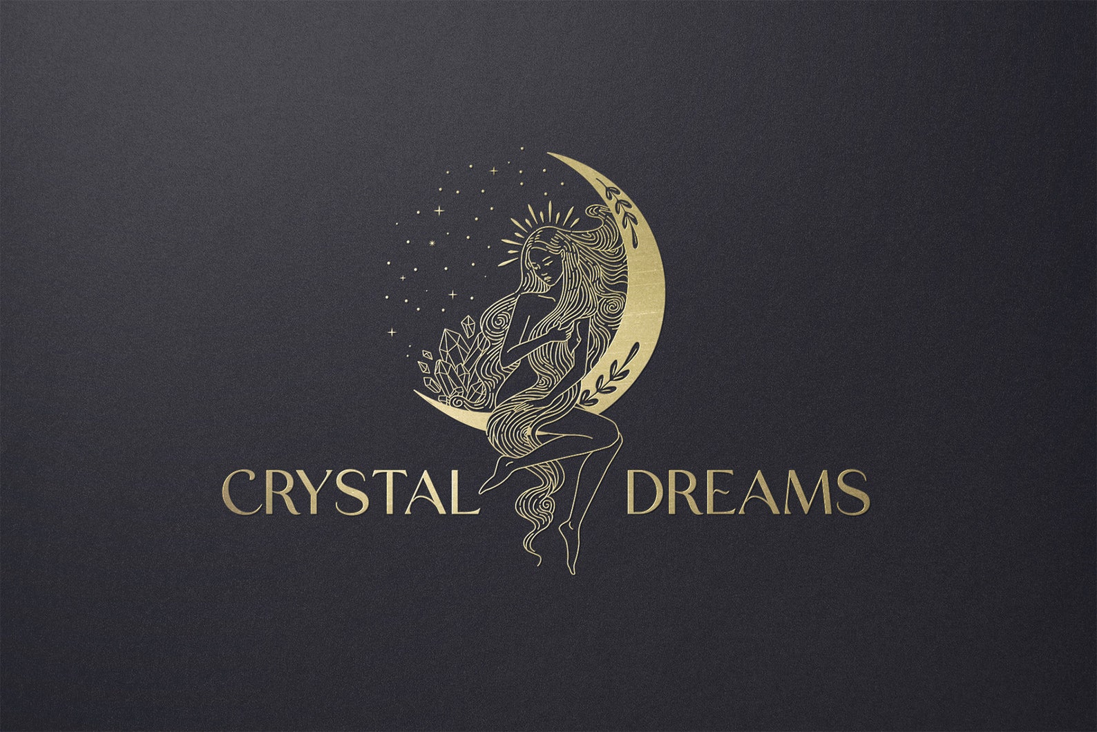 CRYSTAL DREAMS 54 Eclectic Logo Design sacred Magical - Etsy
