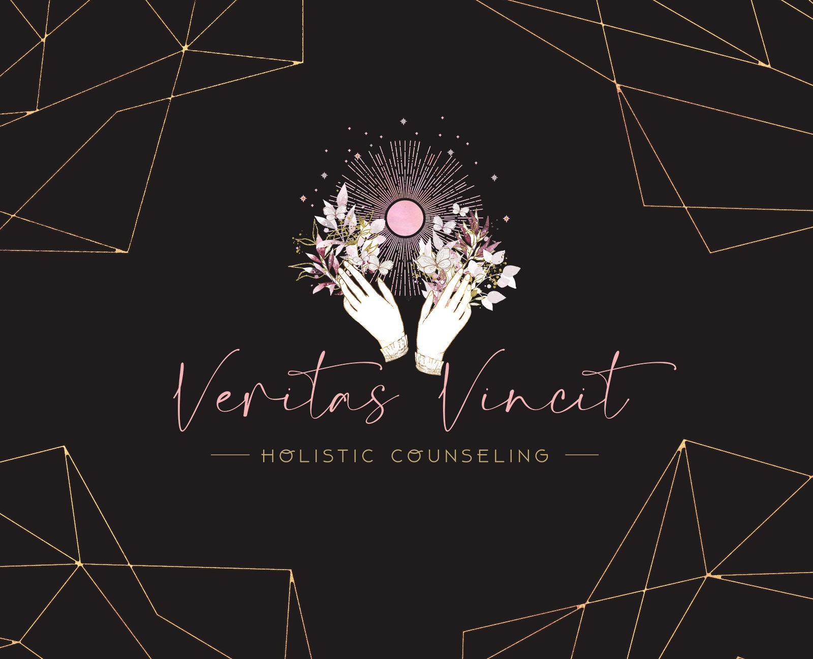 Veritas Vincit Pre Designed LOGO and Watermark Holistic | Etsy