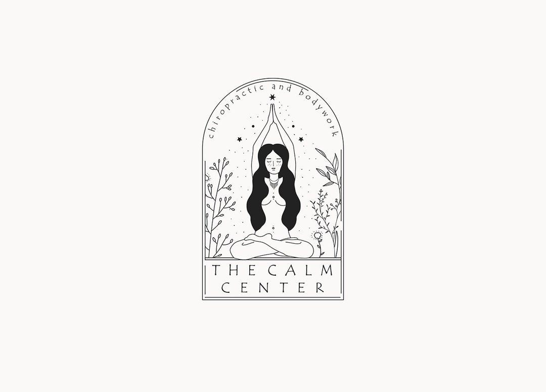 THE CALM CENTER 23 Modern Minimal Logo Design yoga - Etsy
