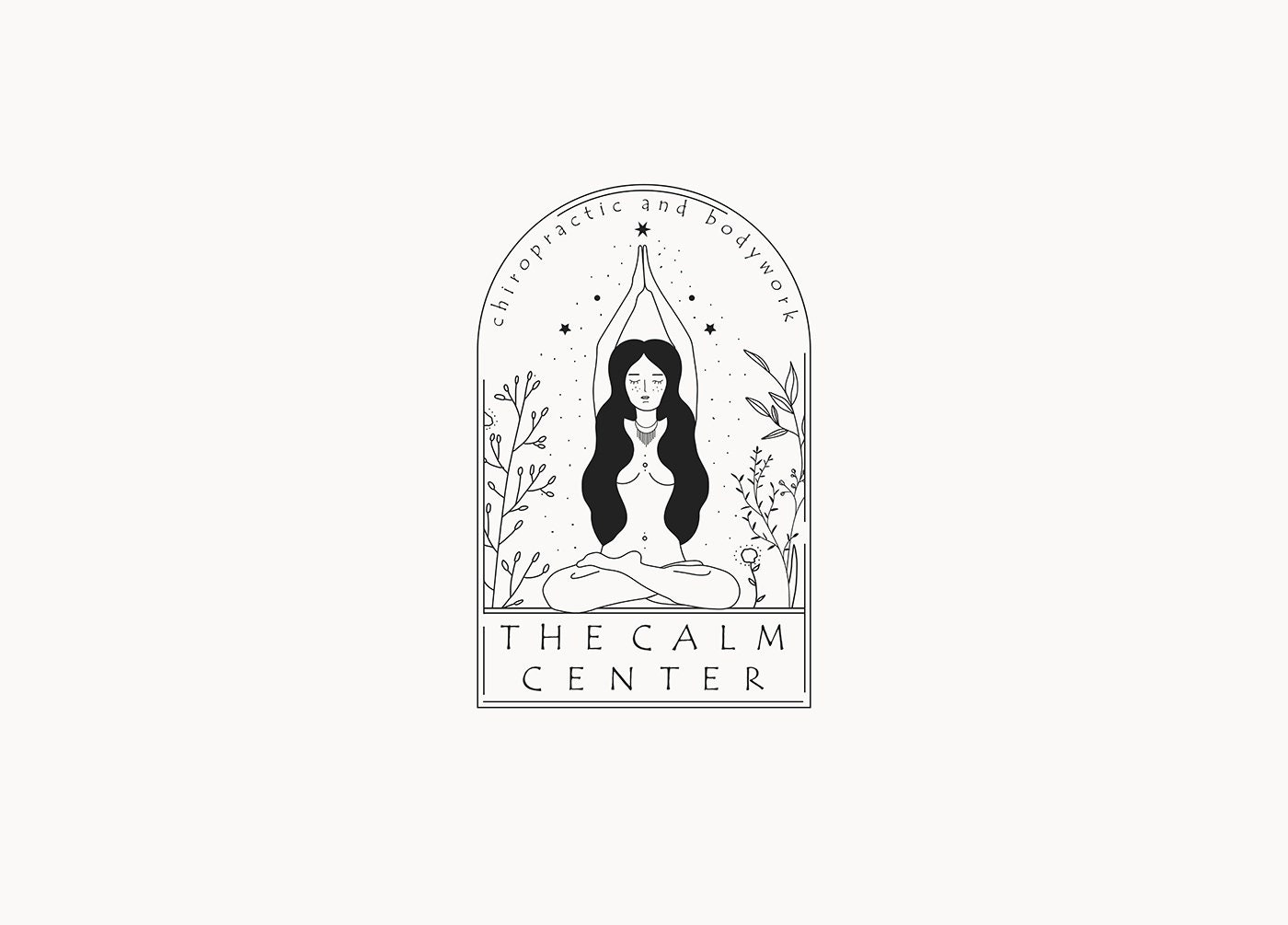 THE CALM CENTER 23 Modern Minimal Logo Design yoga - Etsy Australia