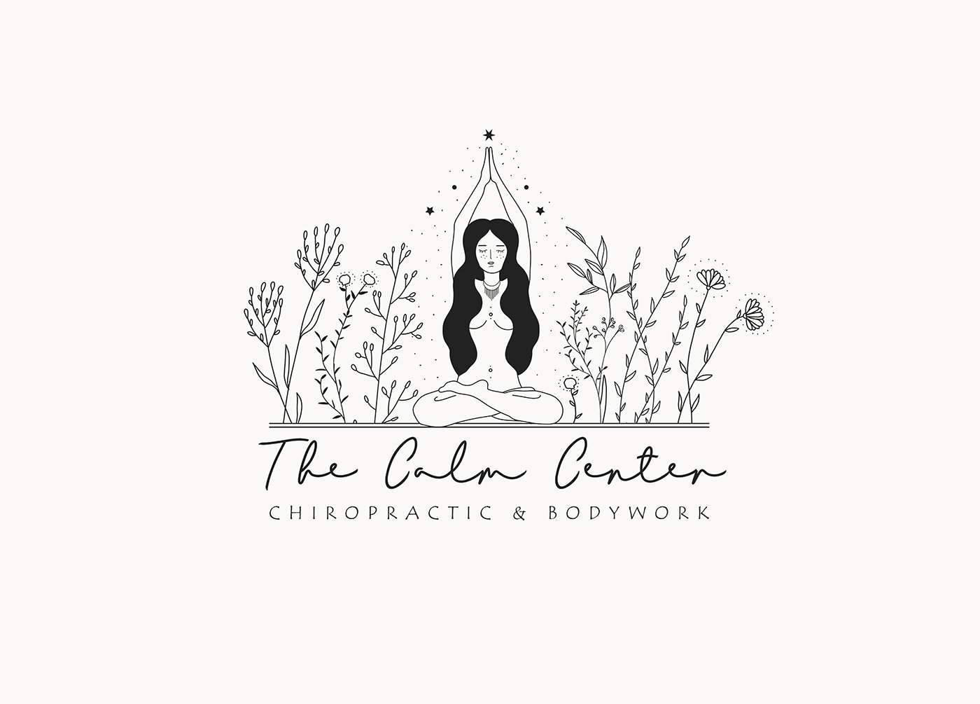 THE CALM CENTER 23 Modern Minimal Logo Design yoga - Etsy Australia