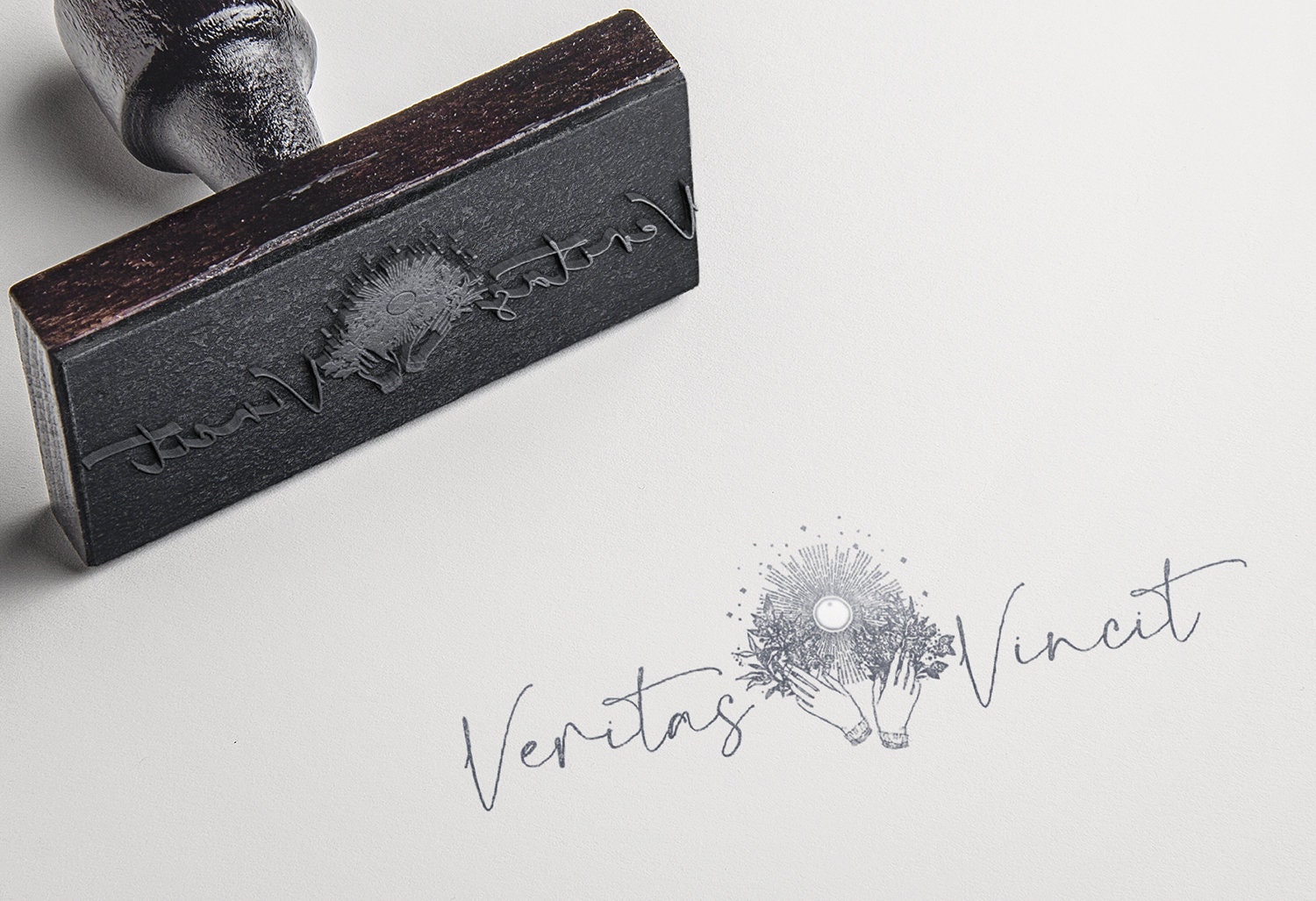 Veritas Vincit Pre Designed LOGO and Watermark Holistic | Etsy