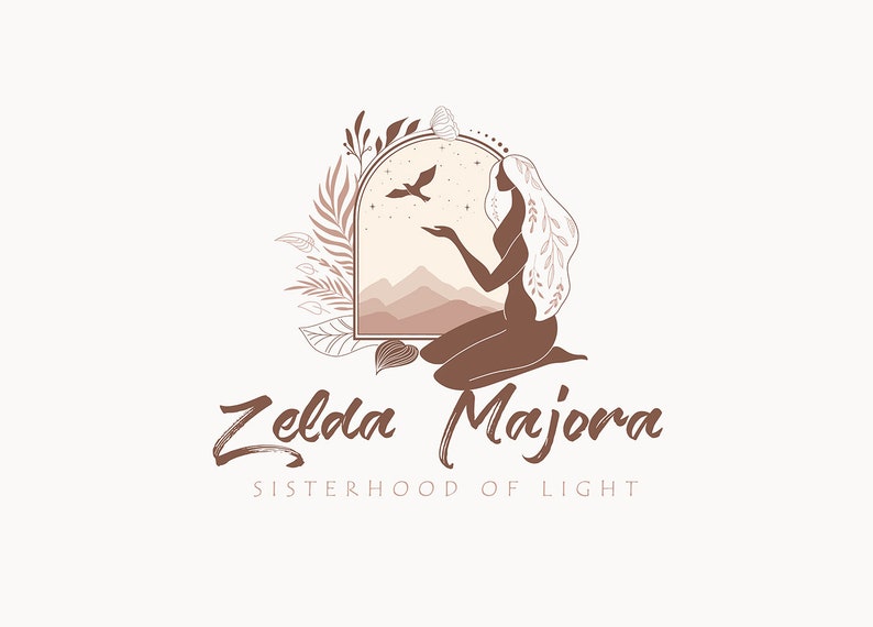 ZELDA MAJORA 22 Modern Minimal Logo Design eclectic | Etsy