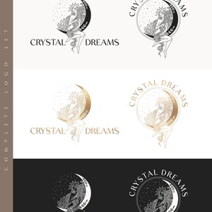 CRYSTAL DREAMS | 54 | Eclectic Logo Design (sacred, Magical, Celestial ...