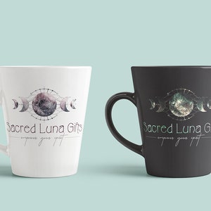 Pre Designed LOGO and Watermark (sacred Luna Gifts - Triple Crescent ...