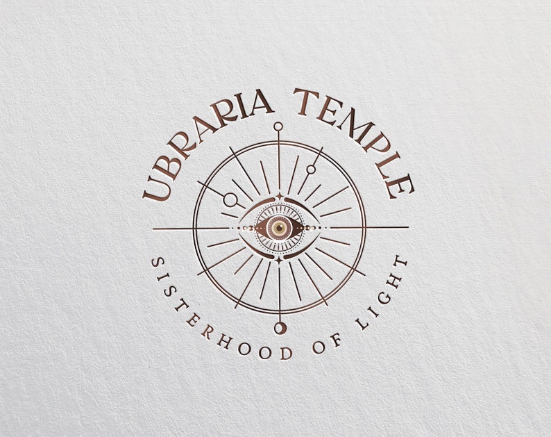 UBRARIA TEMPLE 53 Eclectic Logo Design mystic Spiritual - Etsy