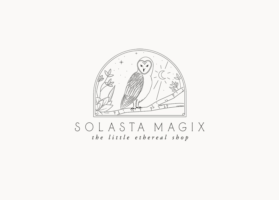 SOLASTA MAGIX | 11 | Modern Minimal Logo Design (owl, Night, Book ...