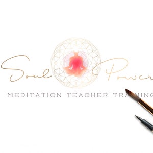 Pre Designed LOGO and Watermark ( Soul Power Meditation and Spiritual ...