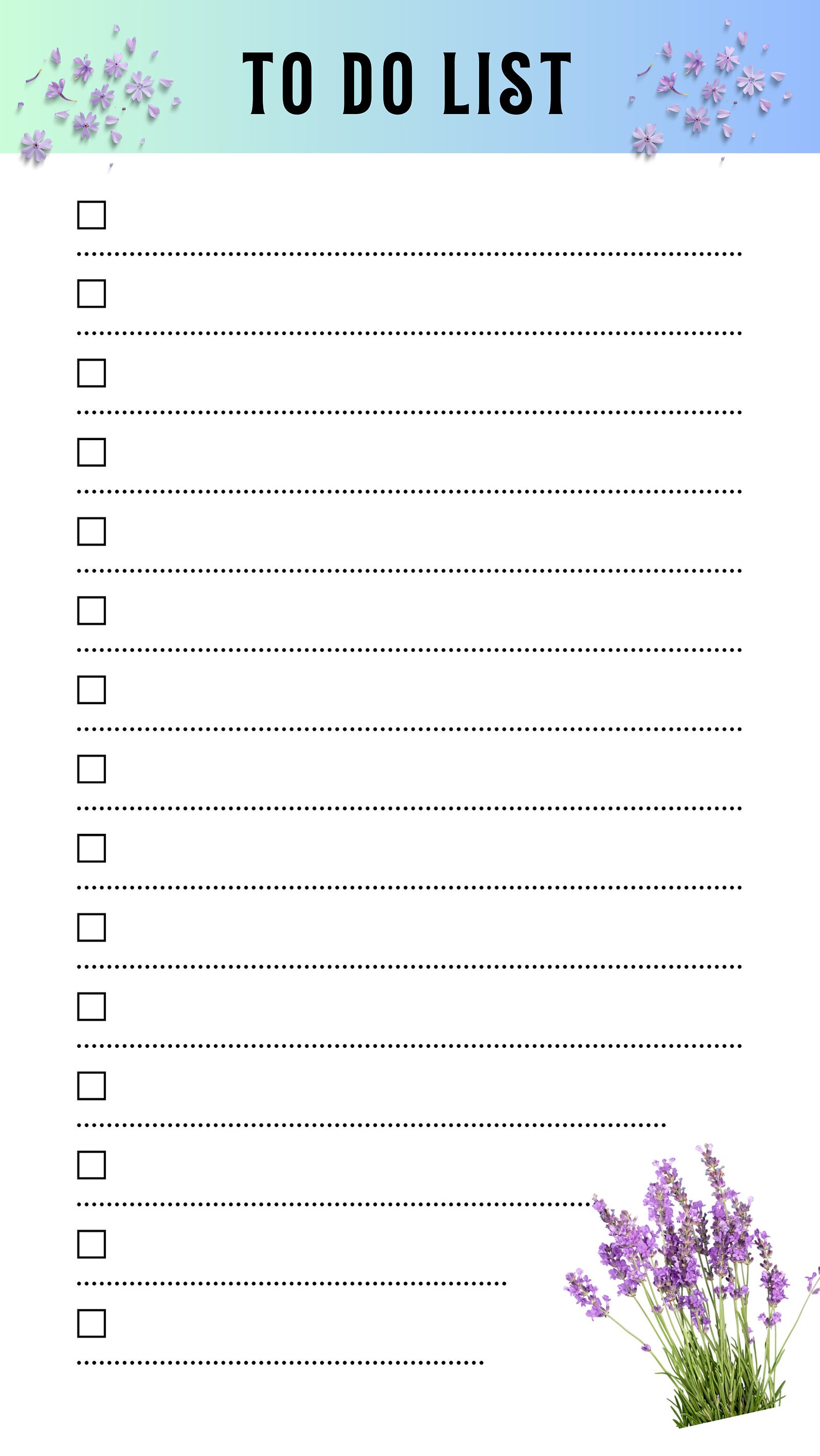 TO DO LIST Form - Etsy