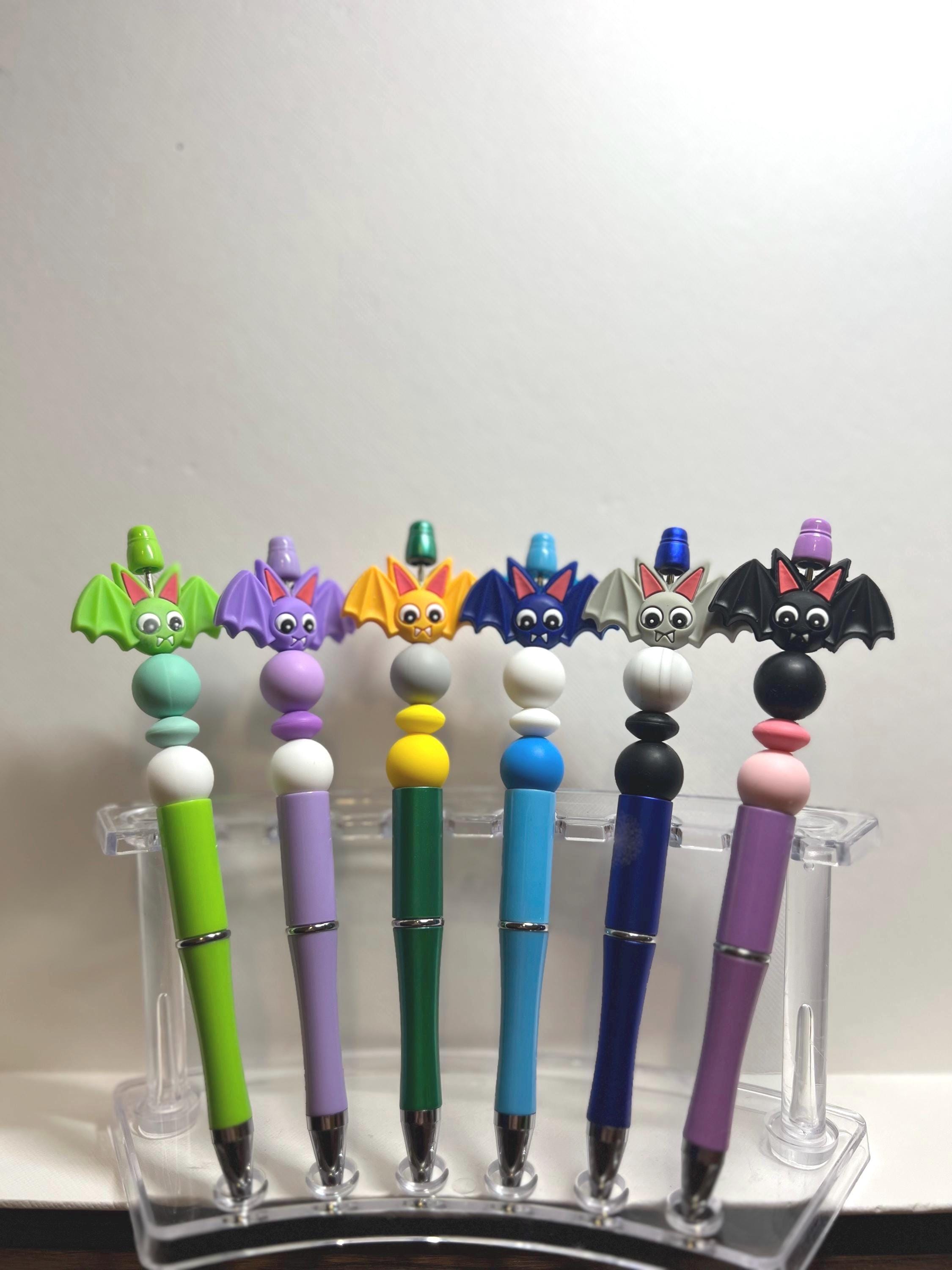 Bat Halloween Customizable Bead Pens - Etsy
