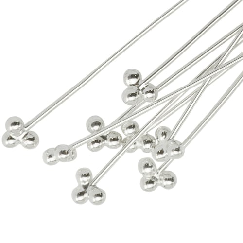 Sterling Silver Head Pin 26 Gauge 1 Pack of 20 - Etsy