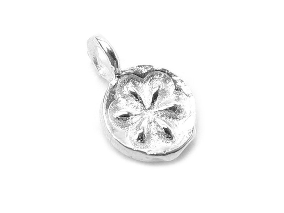 Sterling Silver Daisy Charm 7mm - Etsy