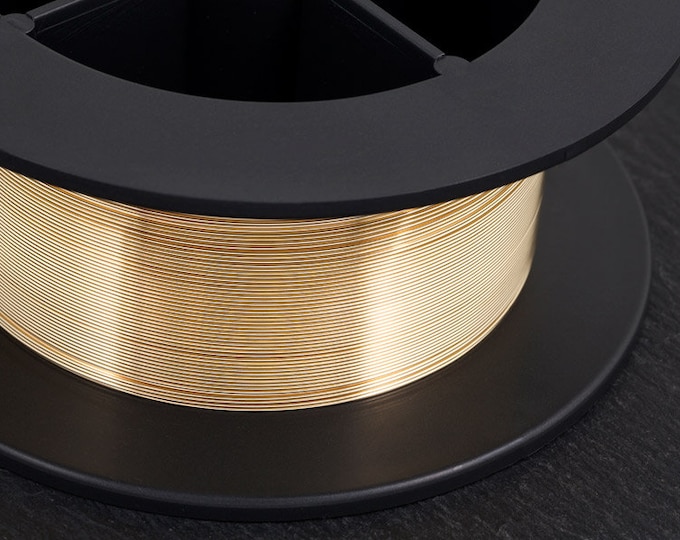 Gold Filled Round Soft Wire - 16, 18, 20, 22, 24, 26, 28 Gauge, Made in ...
