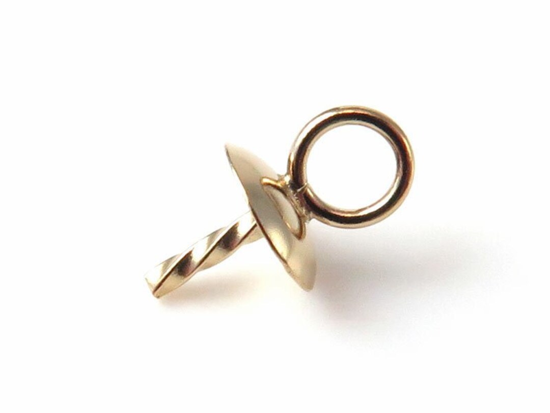 14K Gold Cup and Peg Drop 4mm ~ 1 Piece - Etsy