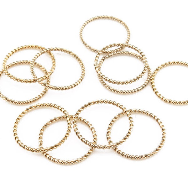 Twisted Jump Rings - Etsy