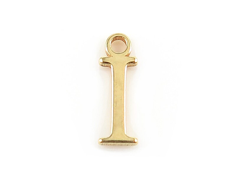 Gold Vermeil Alphabet Charm I - Etsy